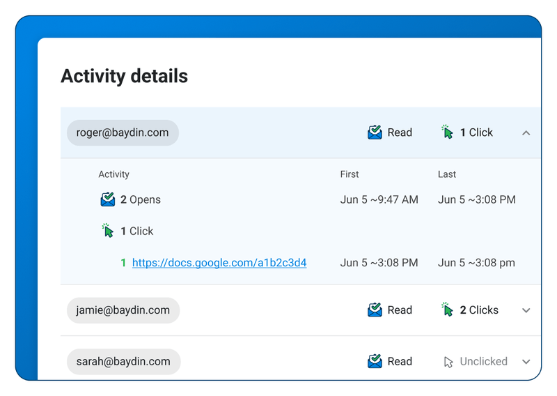 Email tracking for Gmail: track opens & clicks | Boomerang